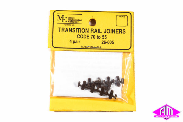 Micro Engineering - 26-005 - Transition Rail Joiners - Code 70 to 55 - – Australian Modeller