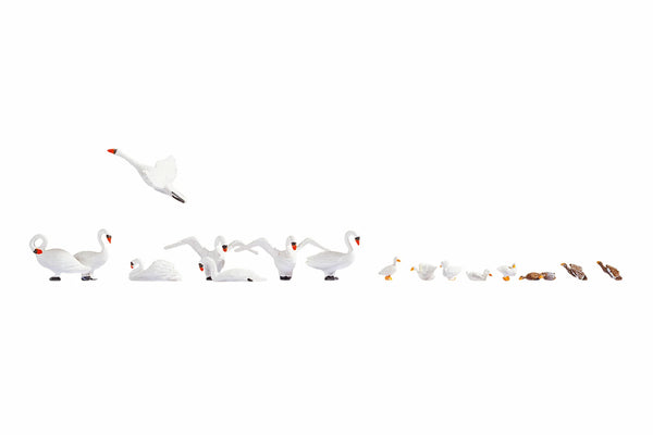 Noch 15774 - Figure Set - Swans and Ducks (HO Scale) – Australian Modeller