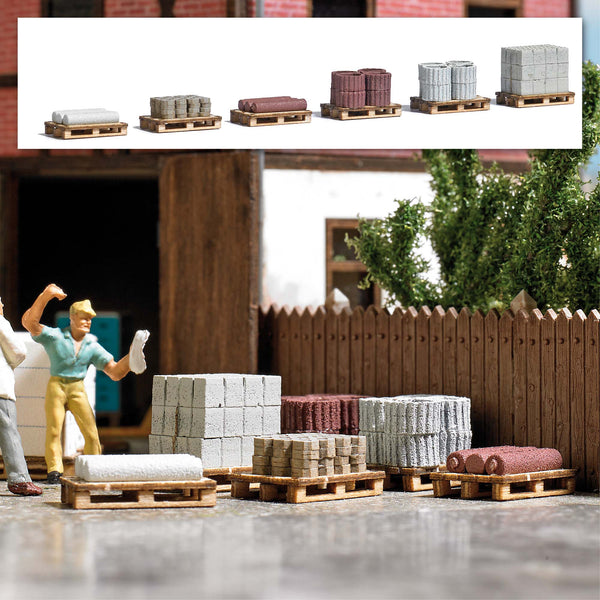 1813 - Scenery Set - Pallets with Building Materials (HO Scale ...