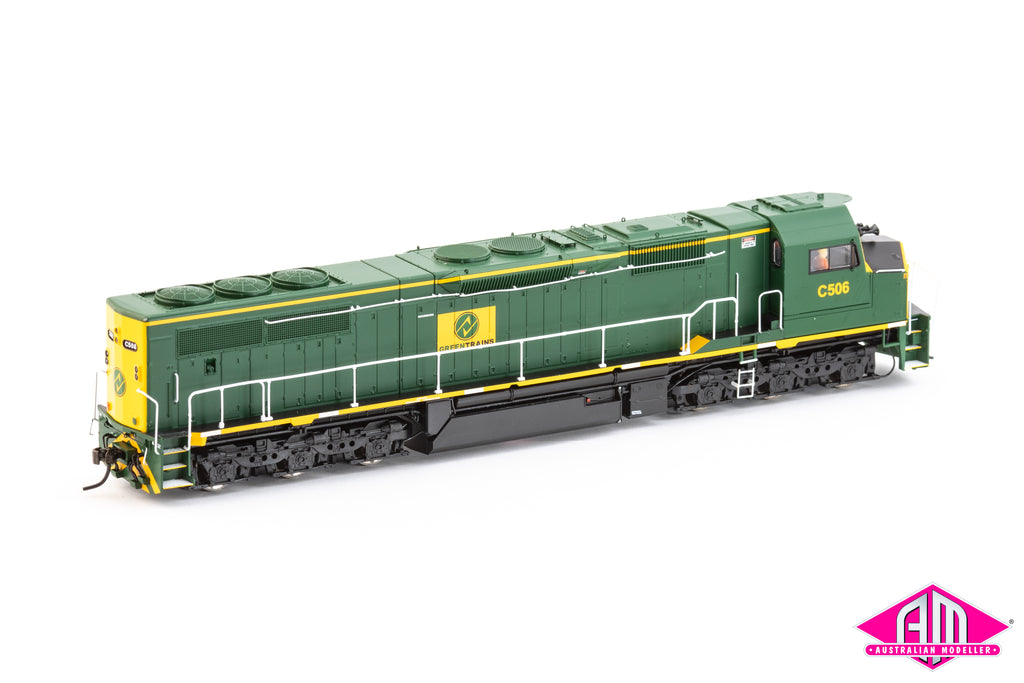 C Class Locomotive, C506 Green Trains - Green & Yellow (C-17) HO Scale ...