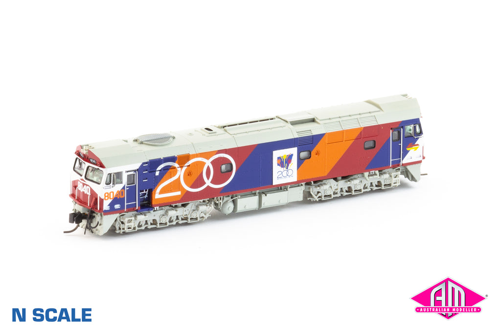 80 Class locomotive 8040 Bicentennial (N80-6) N-Scale – Australian Modeller