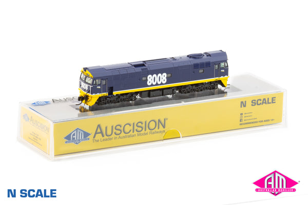 80 Class locomotive 8008 Freight Rail Blue/Yellow With FR Logos (N80-9 ...