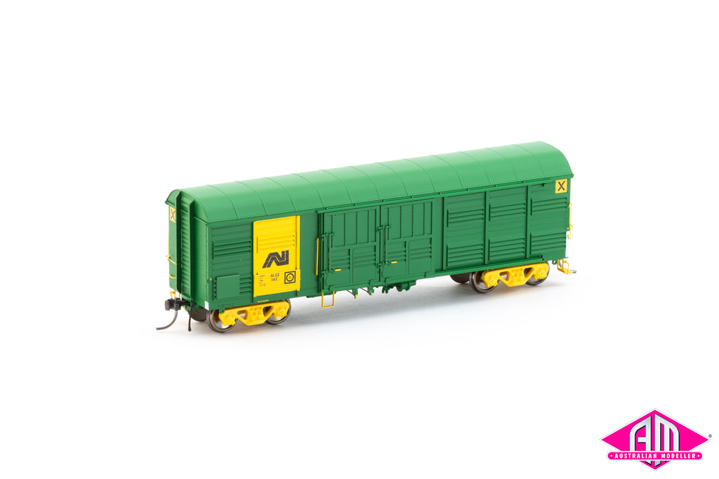 South Australian LX Louvre Vans AN Green & Gold ALGX-06 (HO Scale) 3 P ...