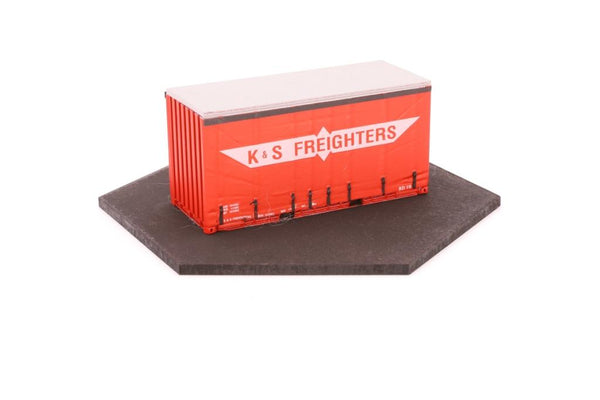 IF-CON015 - K & S Freighters 20ft Tautliner Container Kit (HO Scale ...