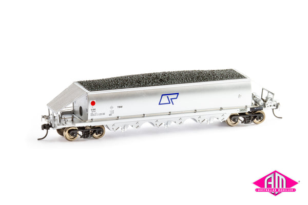 VAK Coal Hopper VAK Stainless Steel QR Blue VAK301 (4 car set) HO Scal ...