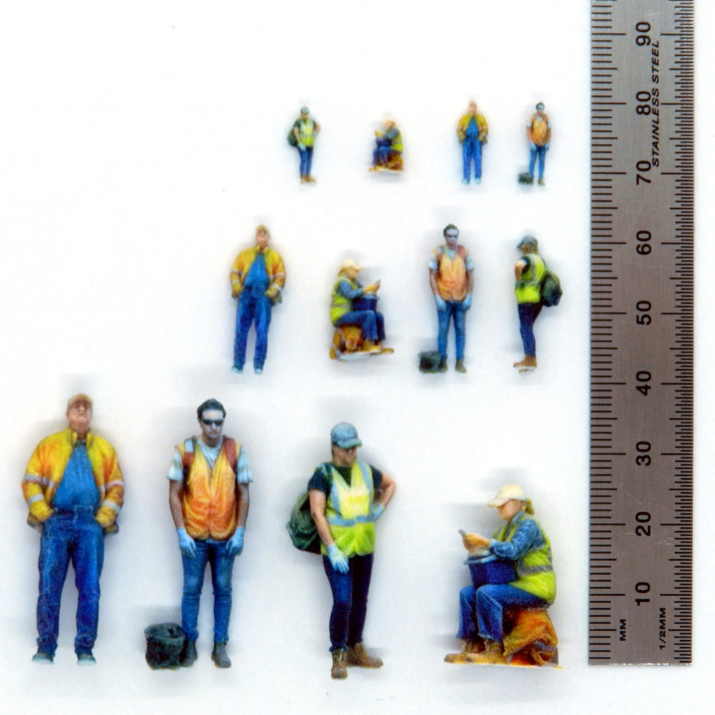 Figures - WE3D-AL1N - American Loco Crew 1 (N Scale) – Australian Modeller