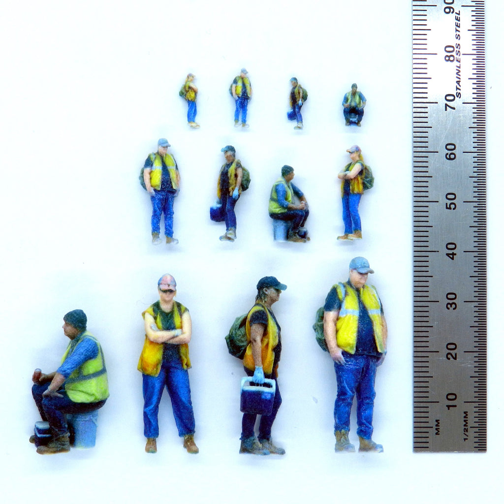 Figures - WE3D-AL2N - American Loco Crew 2 (N Scale) – Australian Modeller