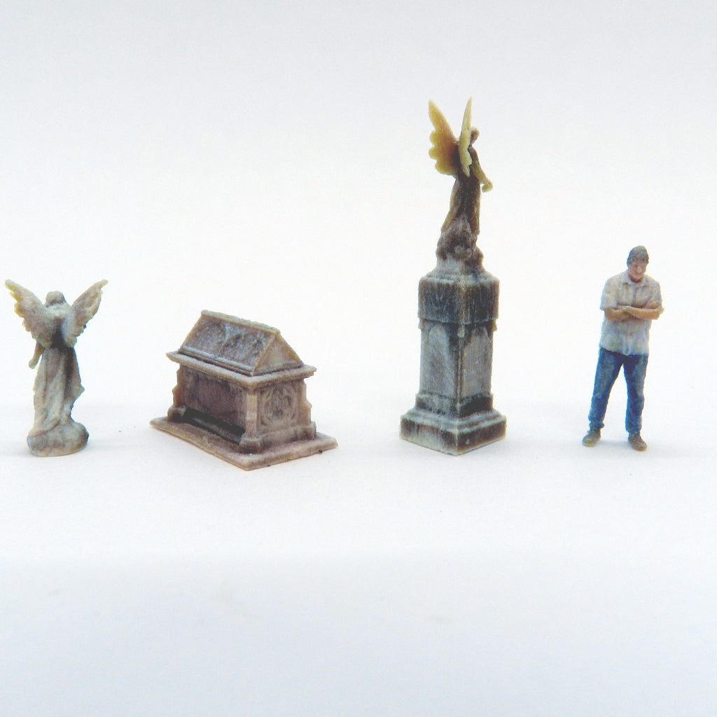 Cemetery Memorials & Statues – WE3D-CMS3HO - Pack 3 (HO Scale ...