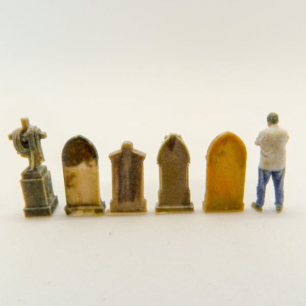 Figures - WE3D-H1HO - Headstones - Pack 1 (HO Scale) – Australian Modeller