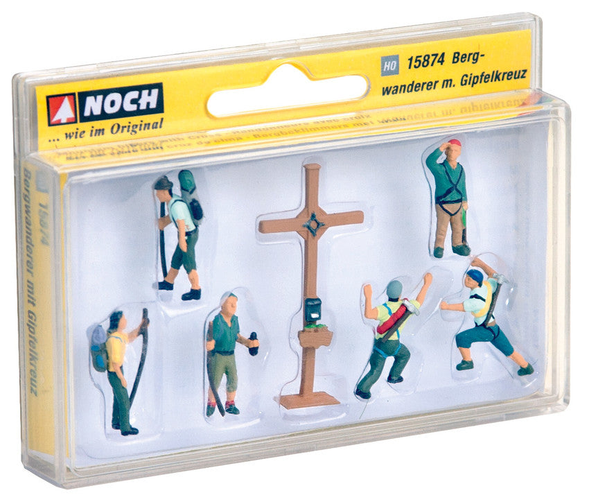 Noch 15874 - Figure Set - Mountain Hikers with Cross (HO Scale ...