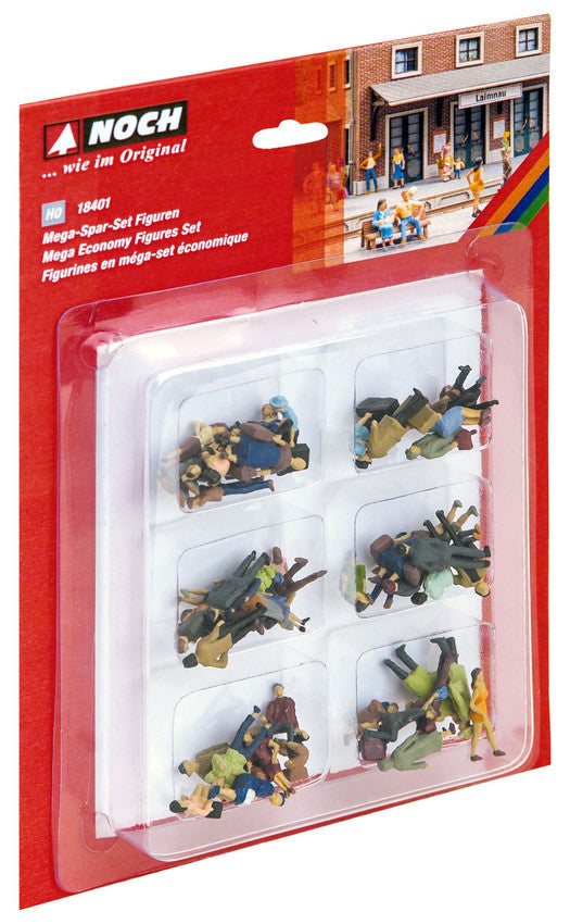 Noch 18401 - Mega Economy Figures Set - 60 Figures B (HO Scale ...