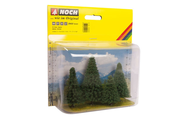 Noch 25432 - Fir Trees 4pc (4 - 8cm) – Australian Modeller