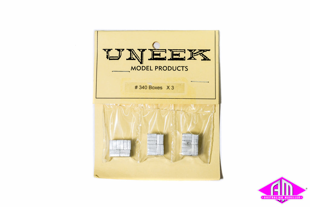 Uneek - UN-340 - Boxes - 3pc (HO Scale) – Australian Modeller