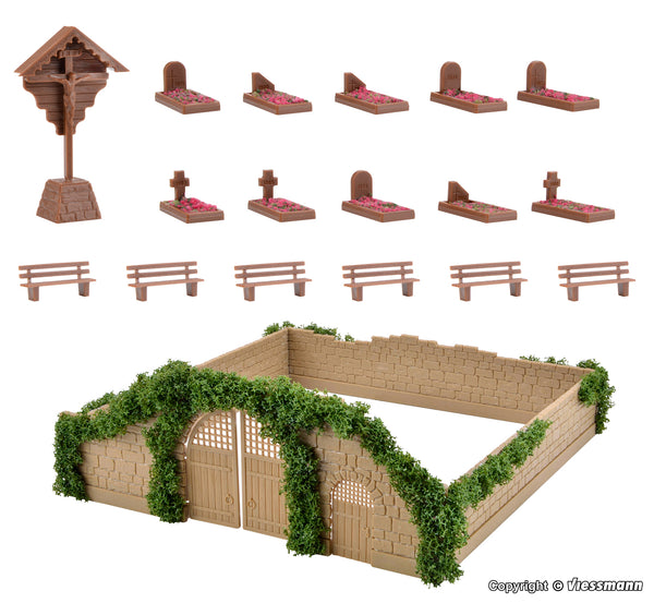 Vollmer - 43861 - Deco-Set - Graveyard (HO Scale) – Australian Modeller