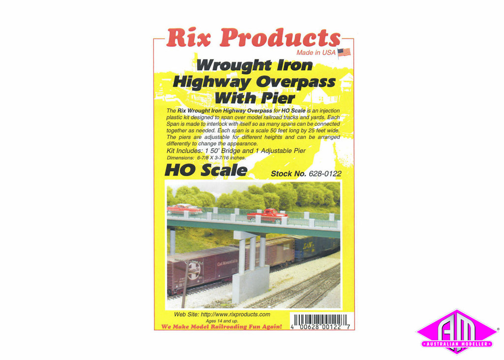 628-0122 - Wrought Iron Highway Overpass Kit with Pier (HO Scale ...