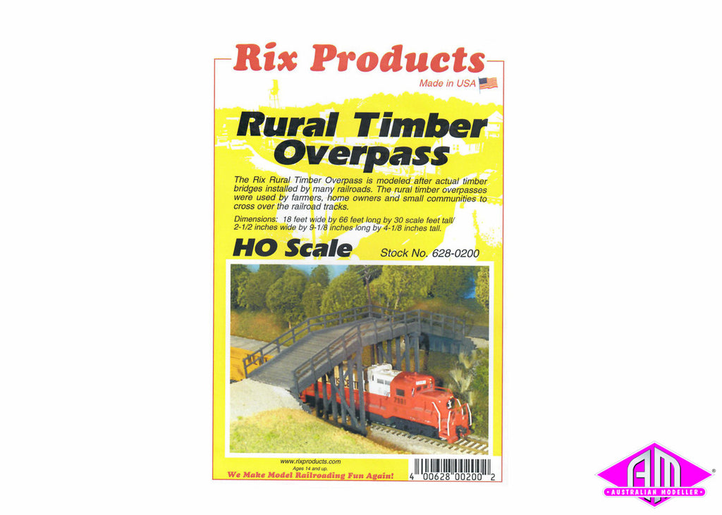 628-0200 - Rural Timber Overpass Kit (HO Scale) – Australian Modeller
