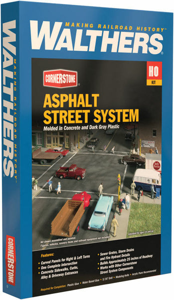 933-3194 - Asphalt Street System Kit - Complete Set (HO Scale ...