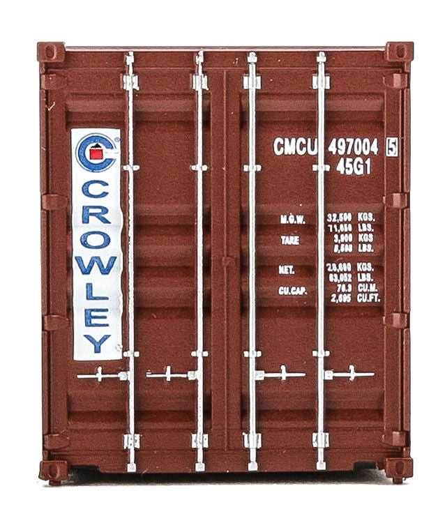949-8261 - 40' Hi-Cube Corrugated Container - Crowley (HO Scale ...