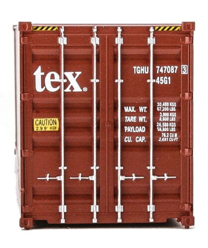 949-8266 - 40' Hi-Cube Corrugated Container - TEX (HO Scale ...
