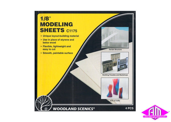 C1175 - Modelling Sheets 1/8" 4pc – Australian Modeller
