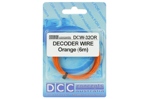 DCC Concepts DCW-32OR - Decoder Wire - Stranded - Orange - 6m ...