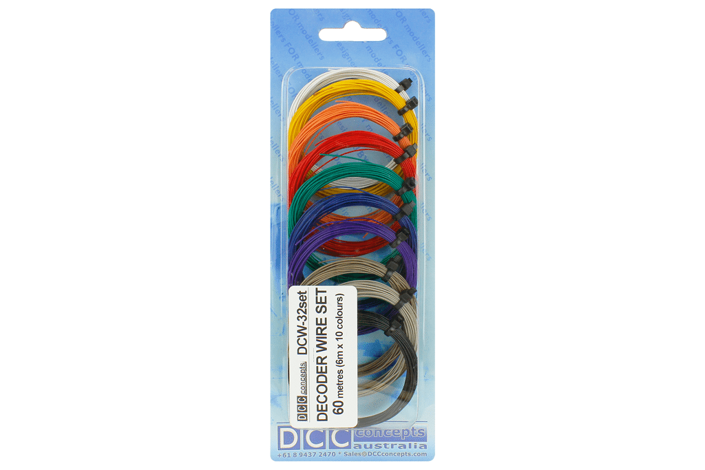 DCC Concepts DCW-32SET - Decoder Wire - Stranded - Assorted Pack - 6m ...