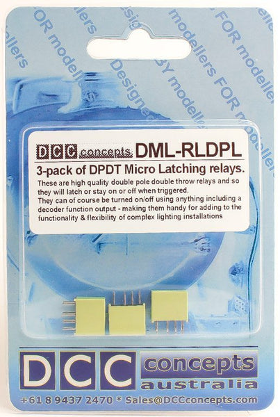 DCC Concepts DML-RLDPL - Relay DPDT Latching Type (3 Pack) – Australian ...