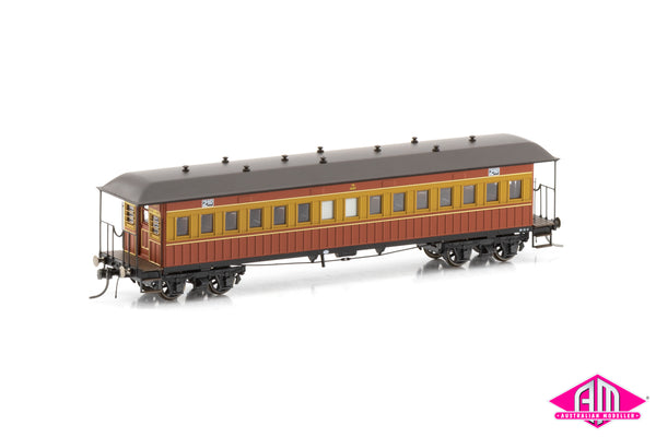 NSWGR End Platform Cars Set 58 Venetian Red & Russet Mansard Roof FO00 ...