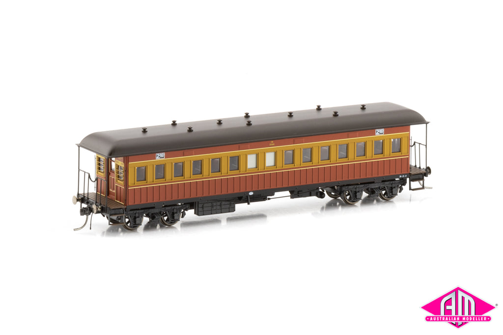 NSWGR End Platform Cars Set 61 Venetian Red & Russet Elliptical Roof F ...