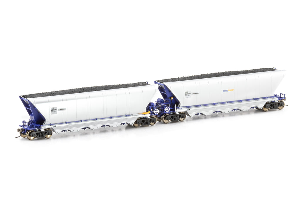 NHHH Coal Hopper, Pacific National Light Blue / Silver with small logo ...