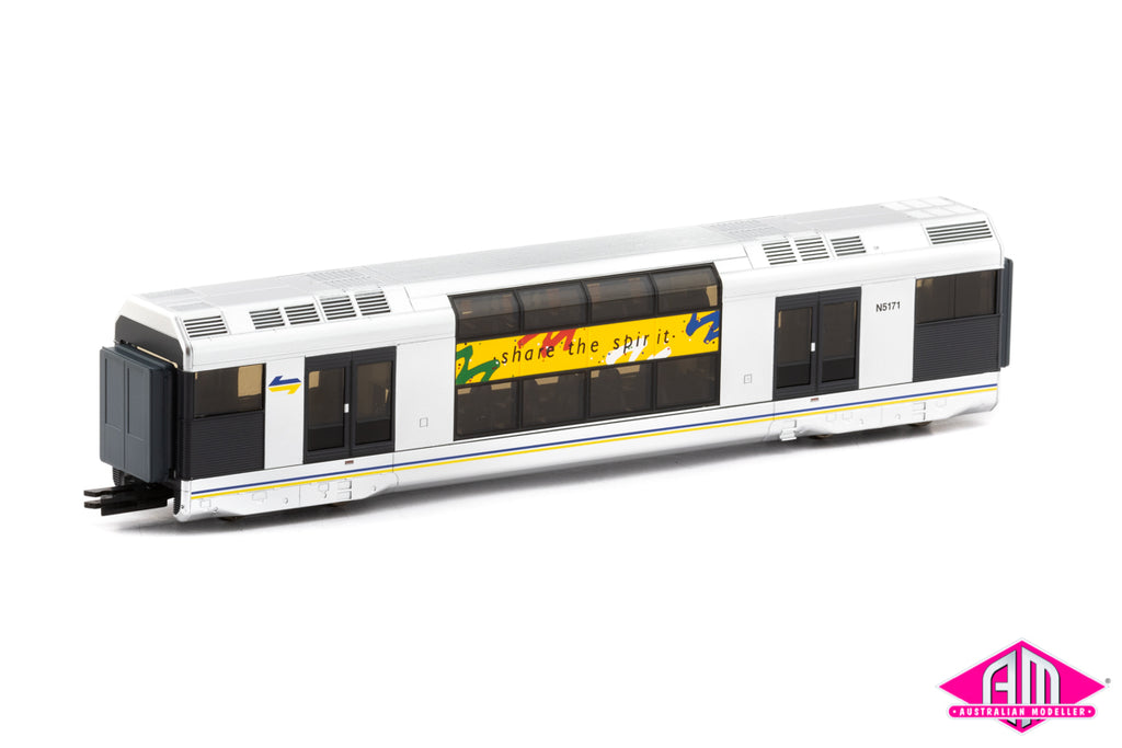 Tangara 4 car set, Cityrail Blue/Yellow Livery With L7 Sydney 2000 T83 ...