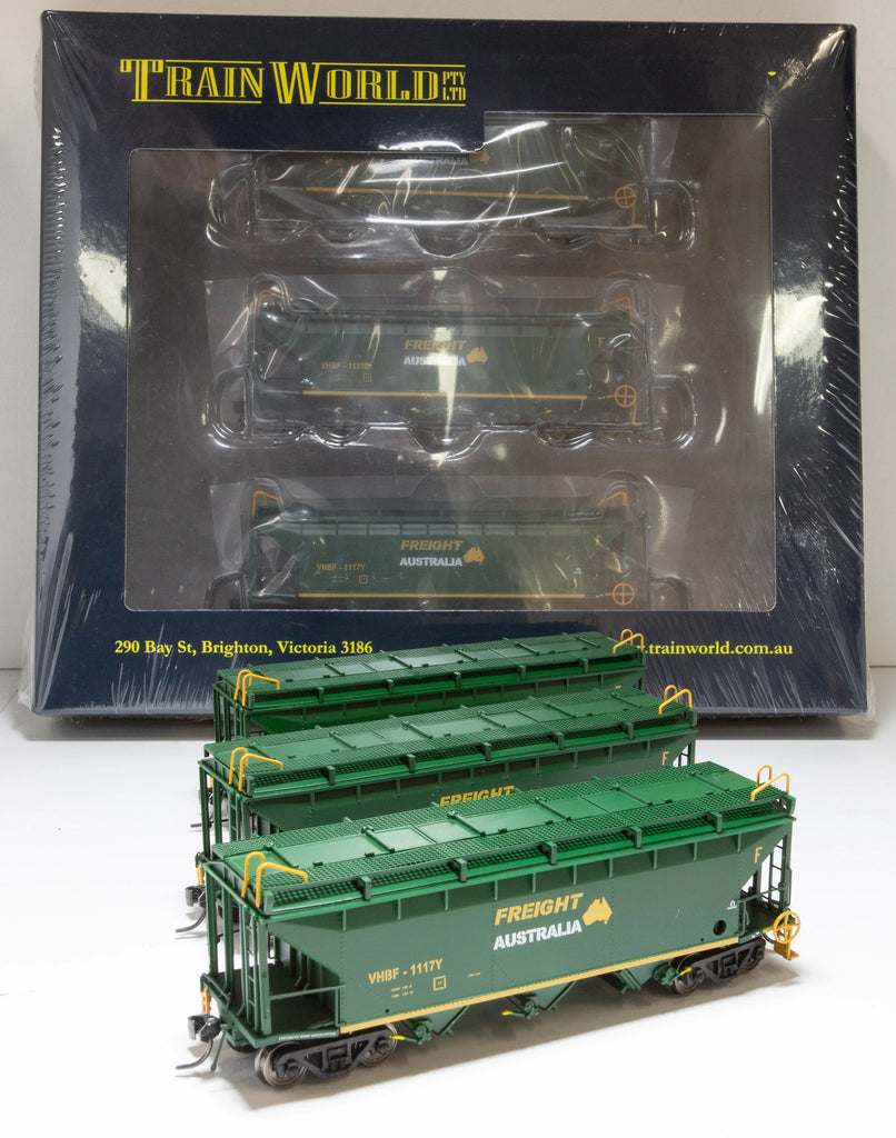 Train World - Freight Australia VHBF Wheat Hopper - 3-Pack (Pack 1) (H ...